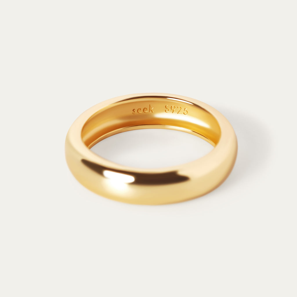 Seek Shine Forma Ring (18K Gold Vermeil, Size 11)