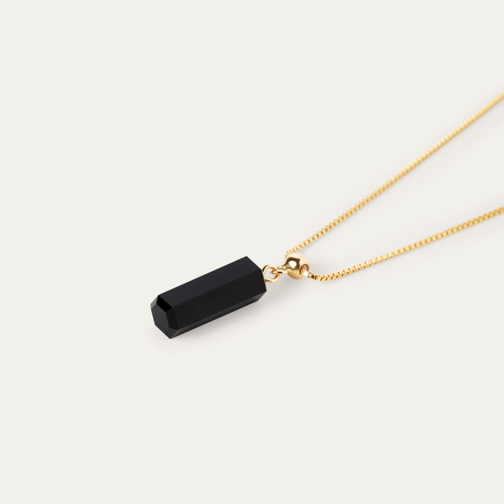 Seek Shine Gigi Onyx Charm (18K Gold Vermeil)