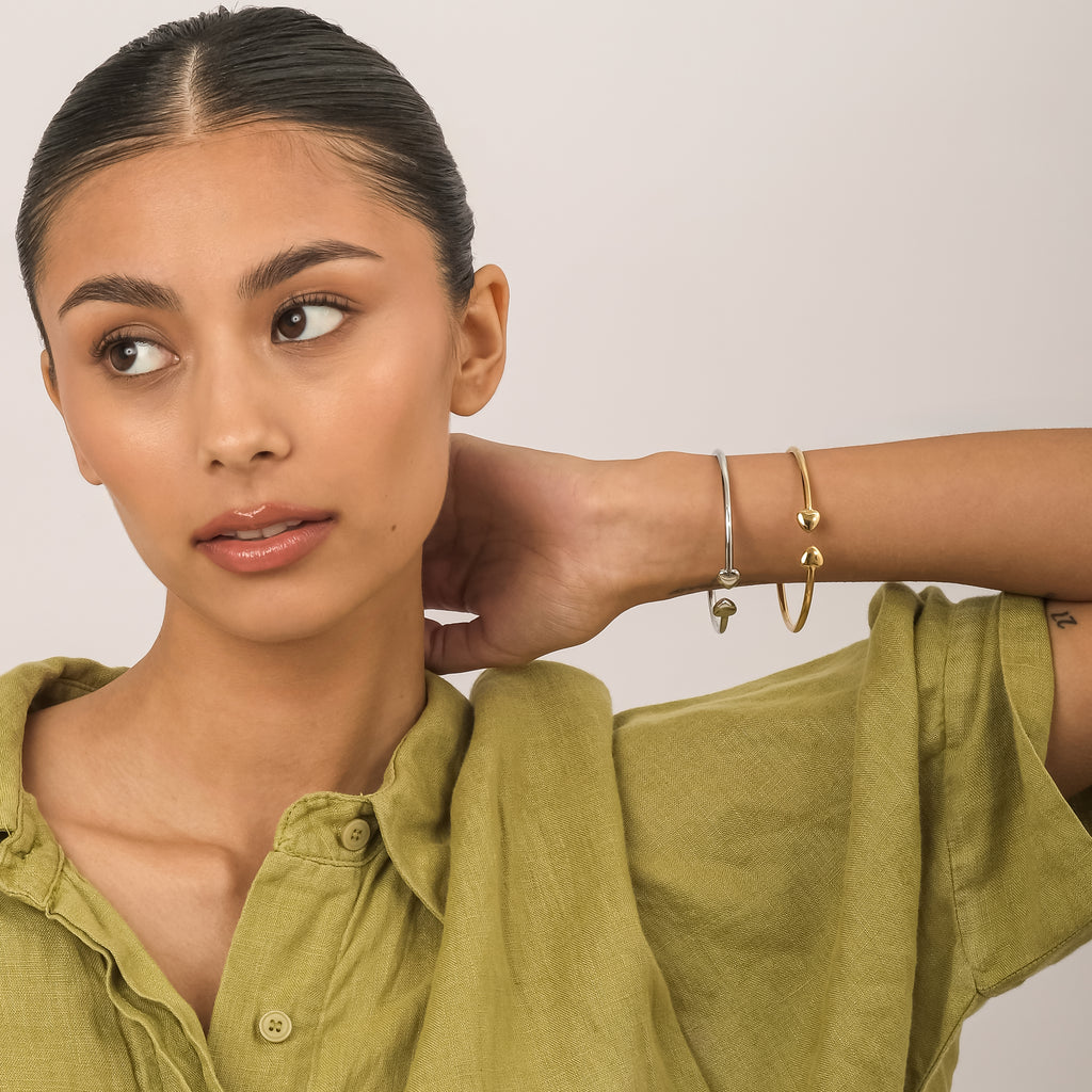 Seek Shine Ida Bangle (18K Gold Stainless Steel)