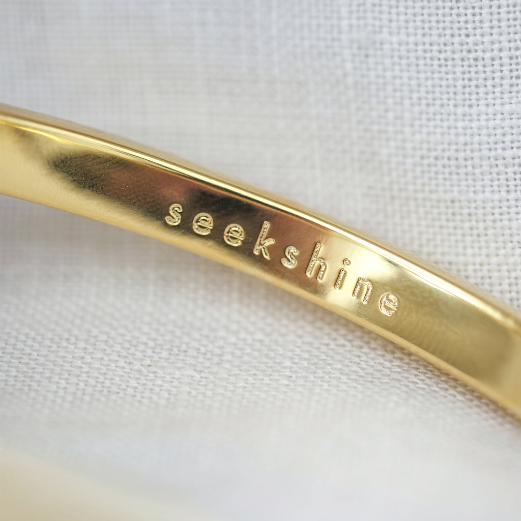 Seek Shine Iffa Biggie Bangle (18K Gold Brass)