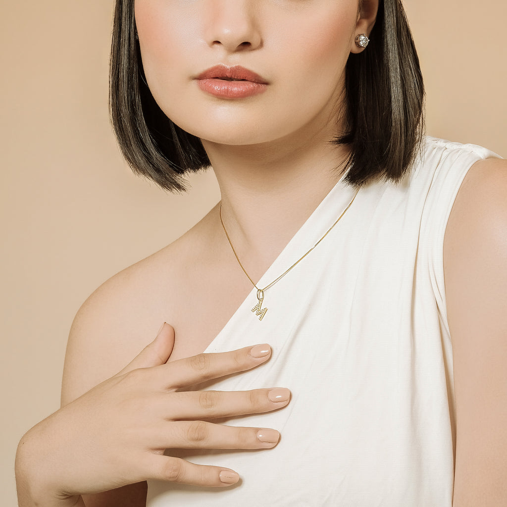 Seek Shine Onoma M CZ Charm (18K Gold Vermeil)