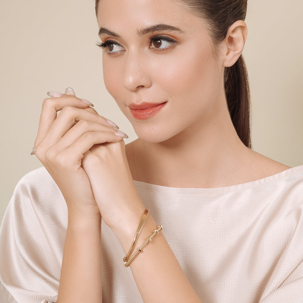 Seek Shine Sora Tiny Bangle (18K Gold Brass)