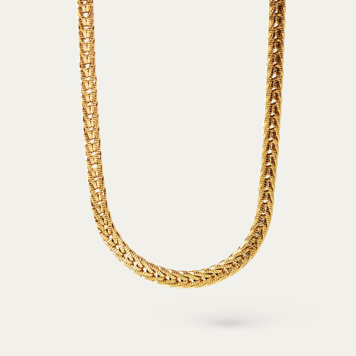Seek Shine Foss Necklace (18K Gold Stainless Steel)