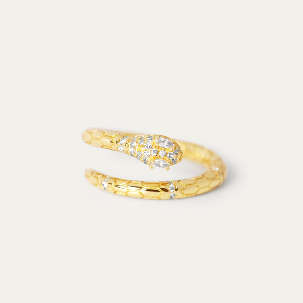 Seek Shine Shuli CZ Ring (18K Gold Brass)