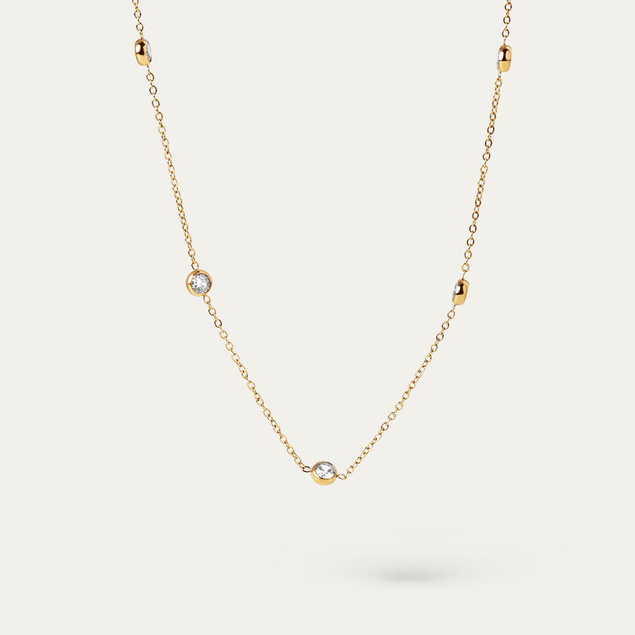 Seek Shine Tissan Necklace (18K Gold Stainless Steel)