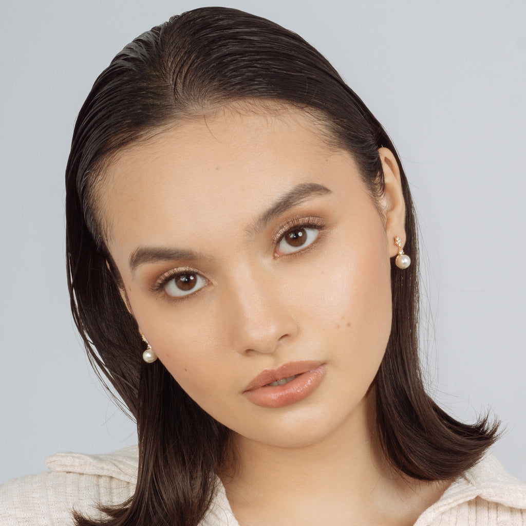 Seek Shine Taga Pearl Earrings (18K Gold Vermeil)